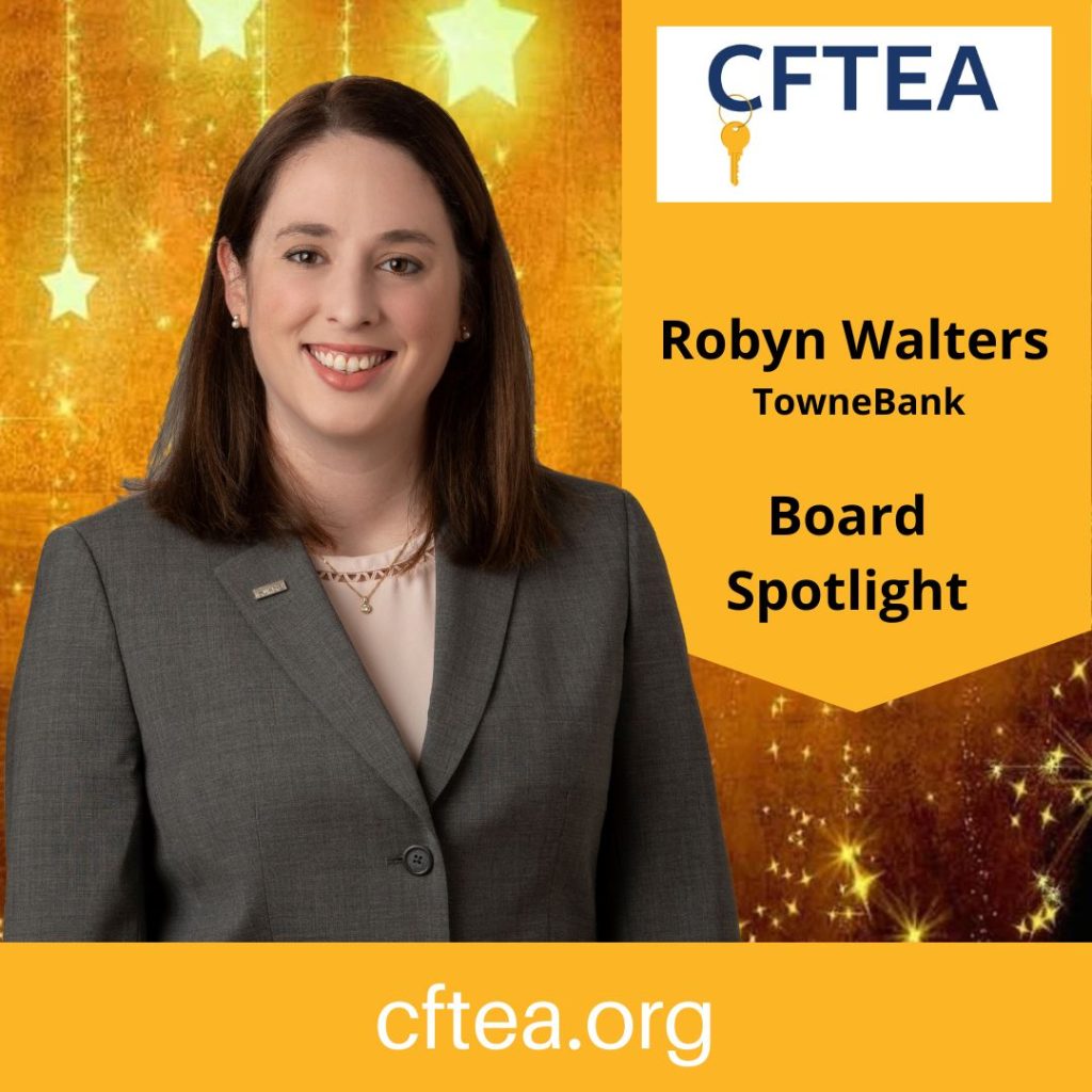 Board Spotlight: Robyn Walters (TowneBank) | CFTEA